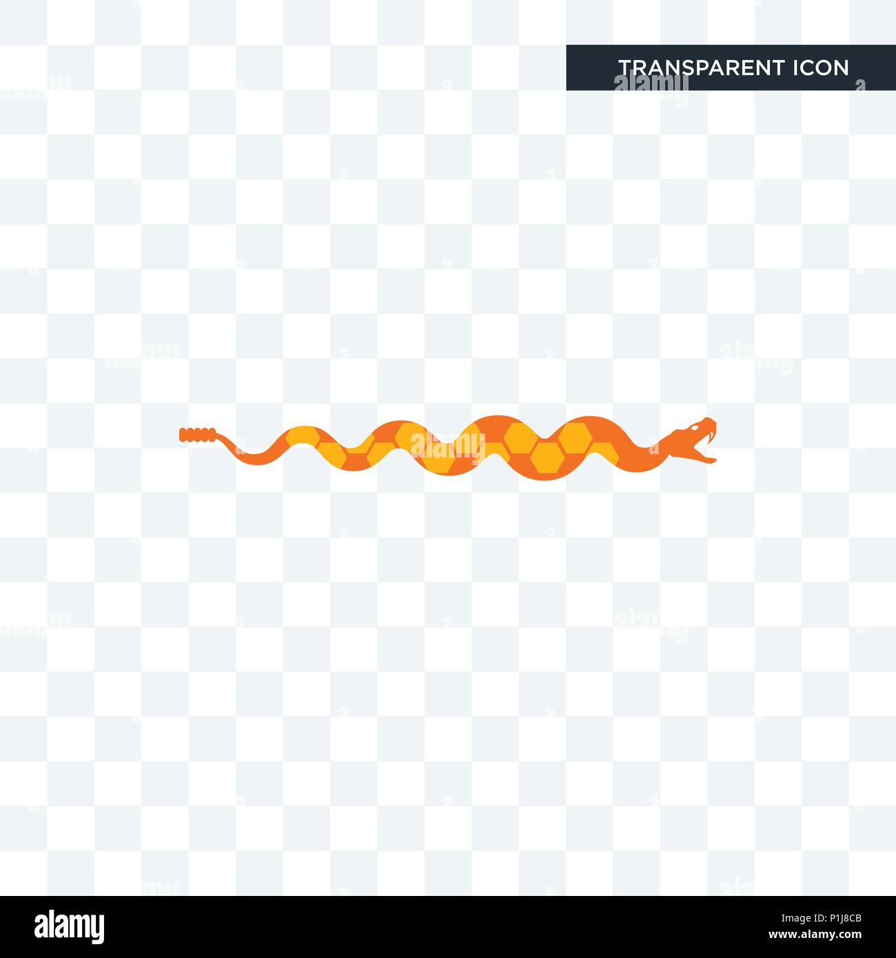 rattlesnake vector icon isolated on transparent background, rattlesnake ...