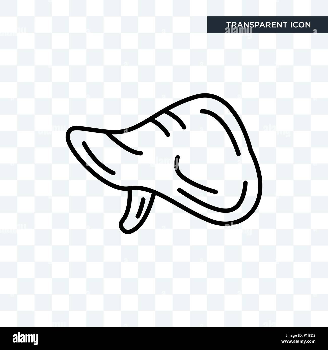 Human Liver vector icon isolated on transparent background, Human Liver ...