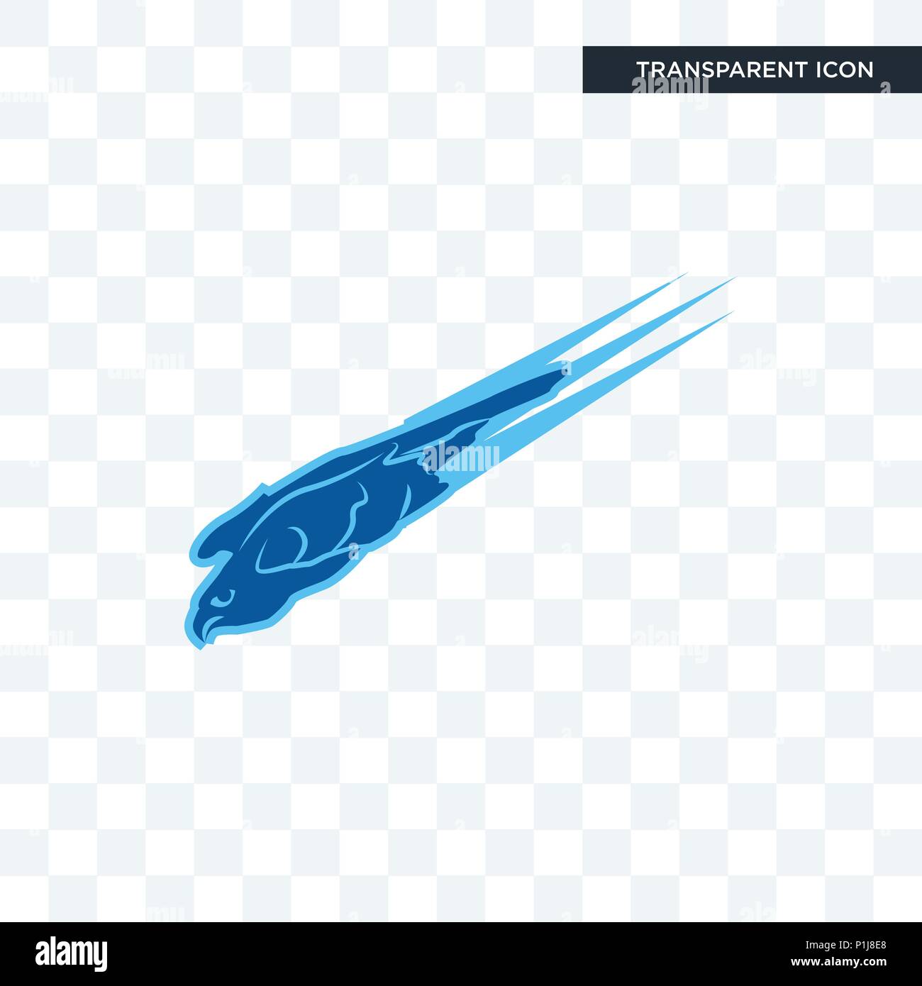 peregrine falcon vector icon isolated on transparent background ...