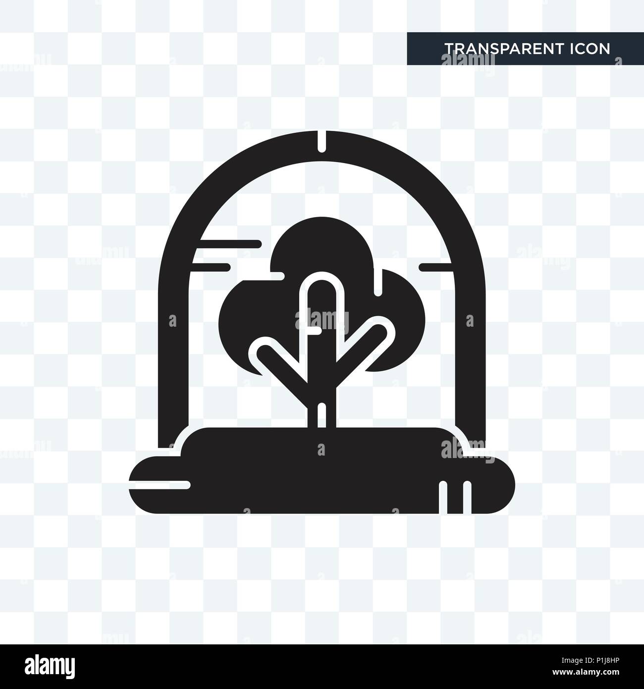 Tree vector icon isolated on transparent background, Tree logo concept ...