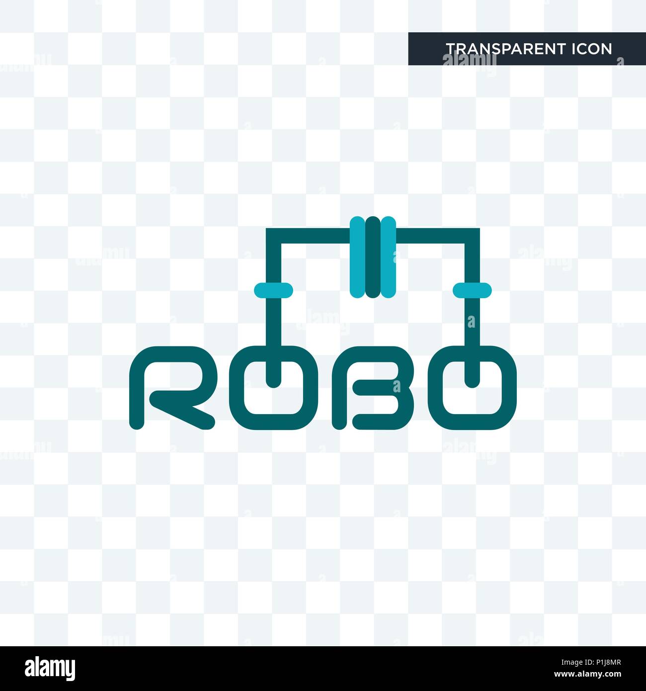 robo vector icon isolated on transparent background, robo logo concept ...