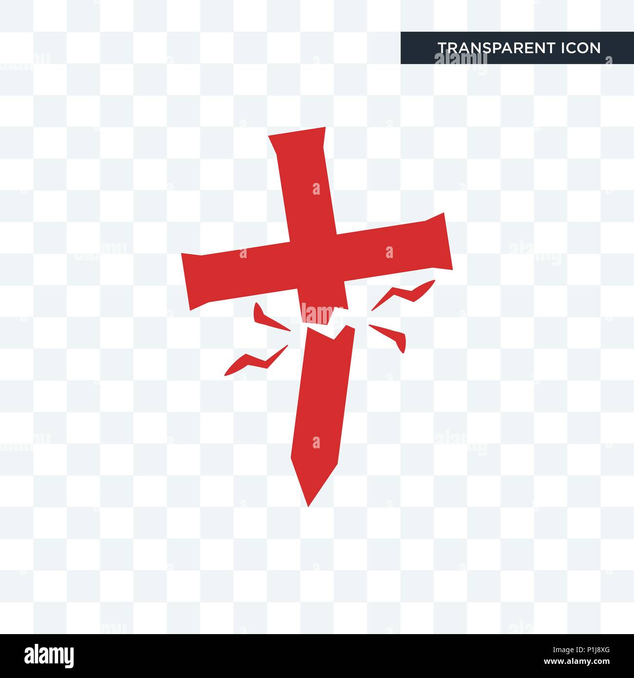 antichrist vector icon isolated on transparent background, antichrist ...