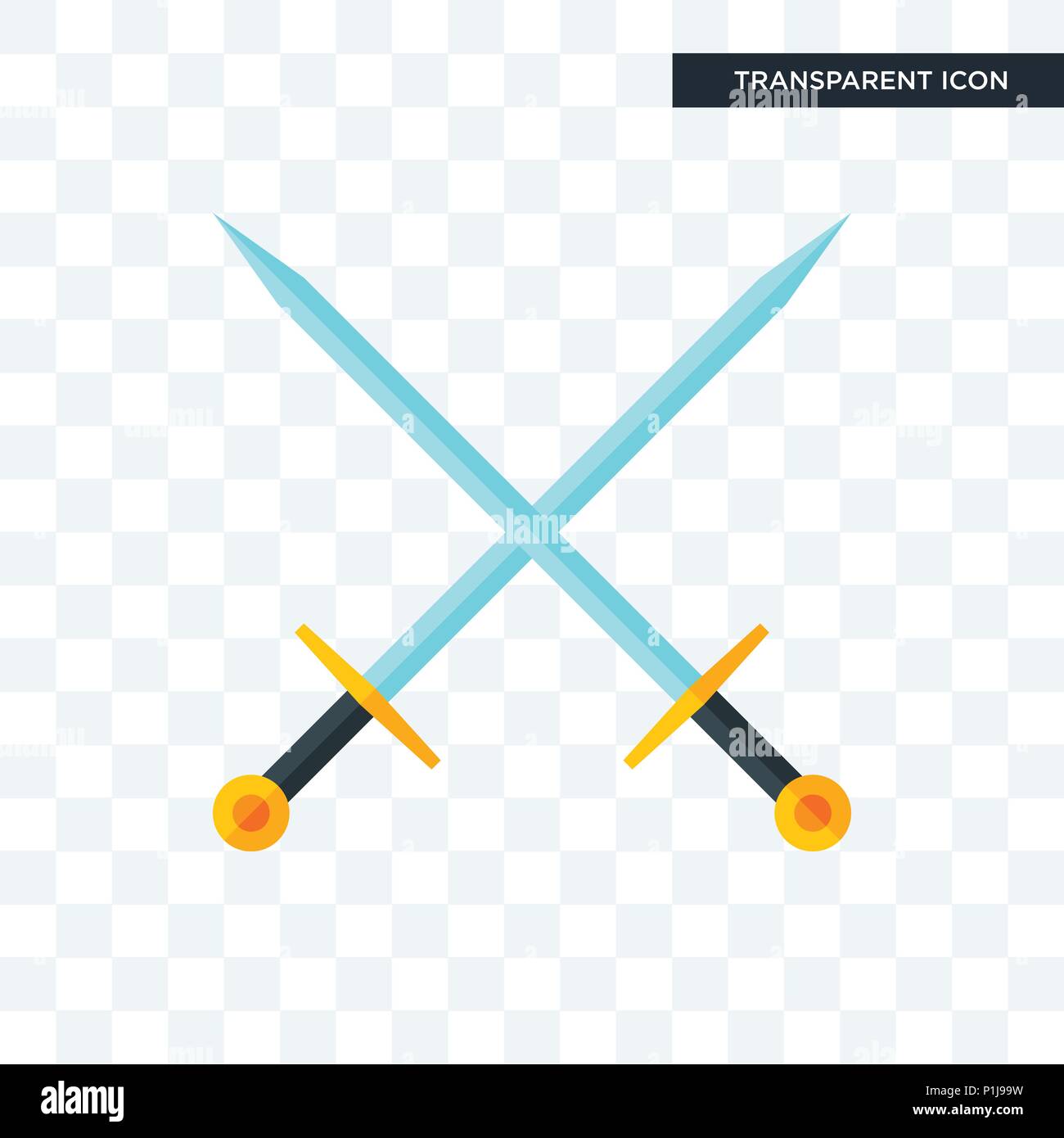 excalibur vector icon isolated on transparent background, excalibur ...
