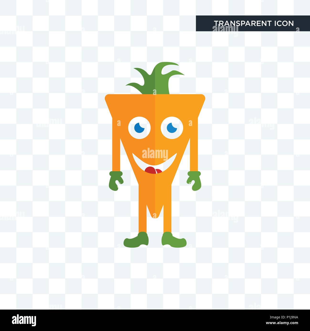 mascot vector icon isolated on transparent background, mascot logo ...