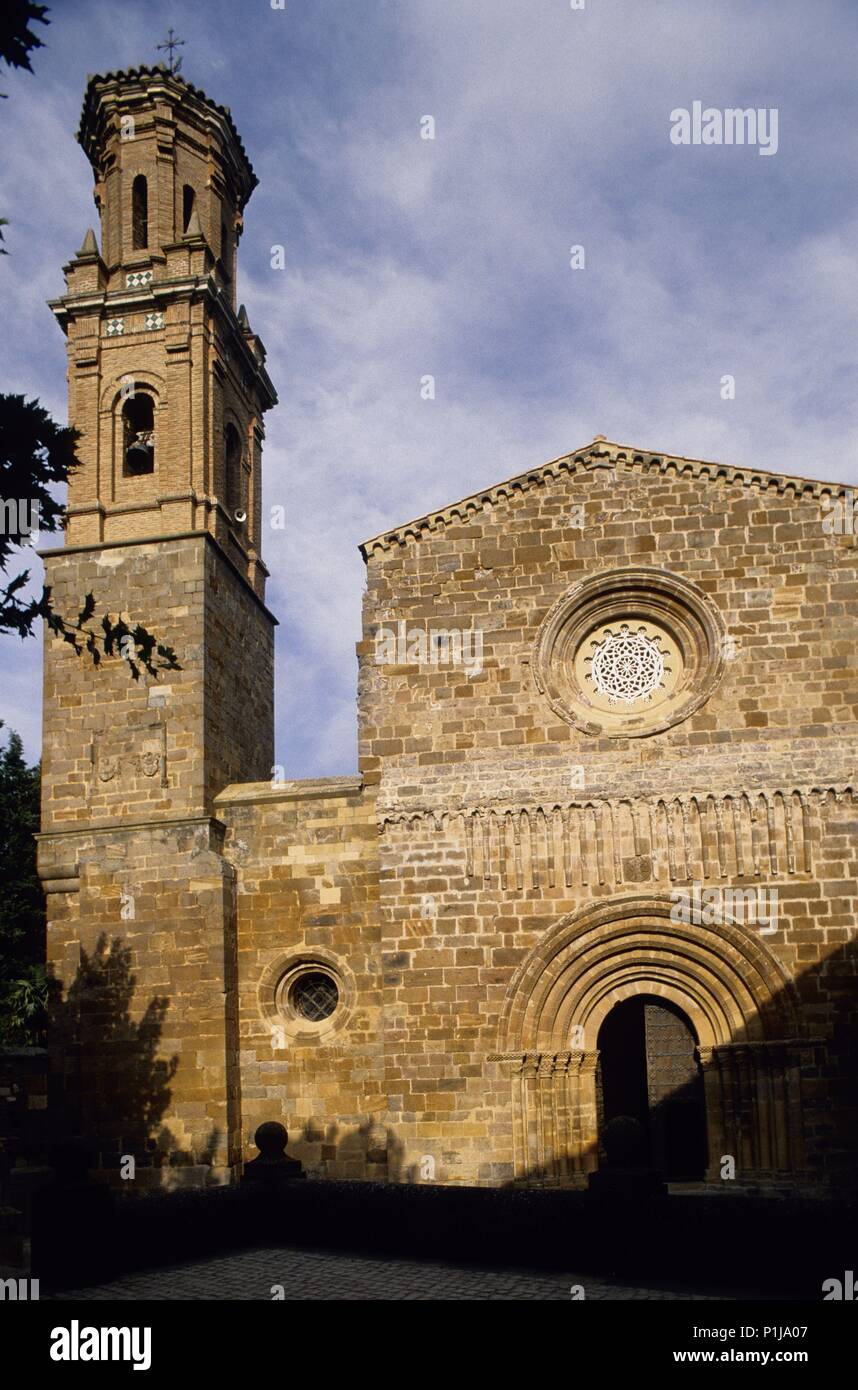 Monasterio de Veruela / fachada de Iglesia (Sierra / Macizo del Moncayo ...