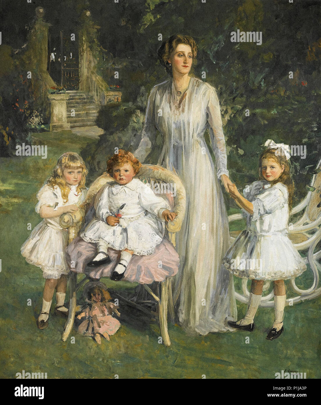 Lavery Sir John - Archibald Benn Duntley Maconochie with His Mother and ...