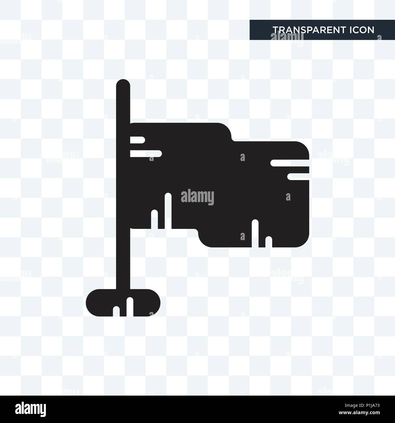 Flag vector icon isolated on transparent background, Flag logo concept ...