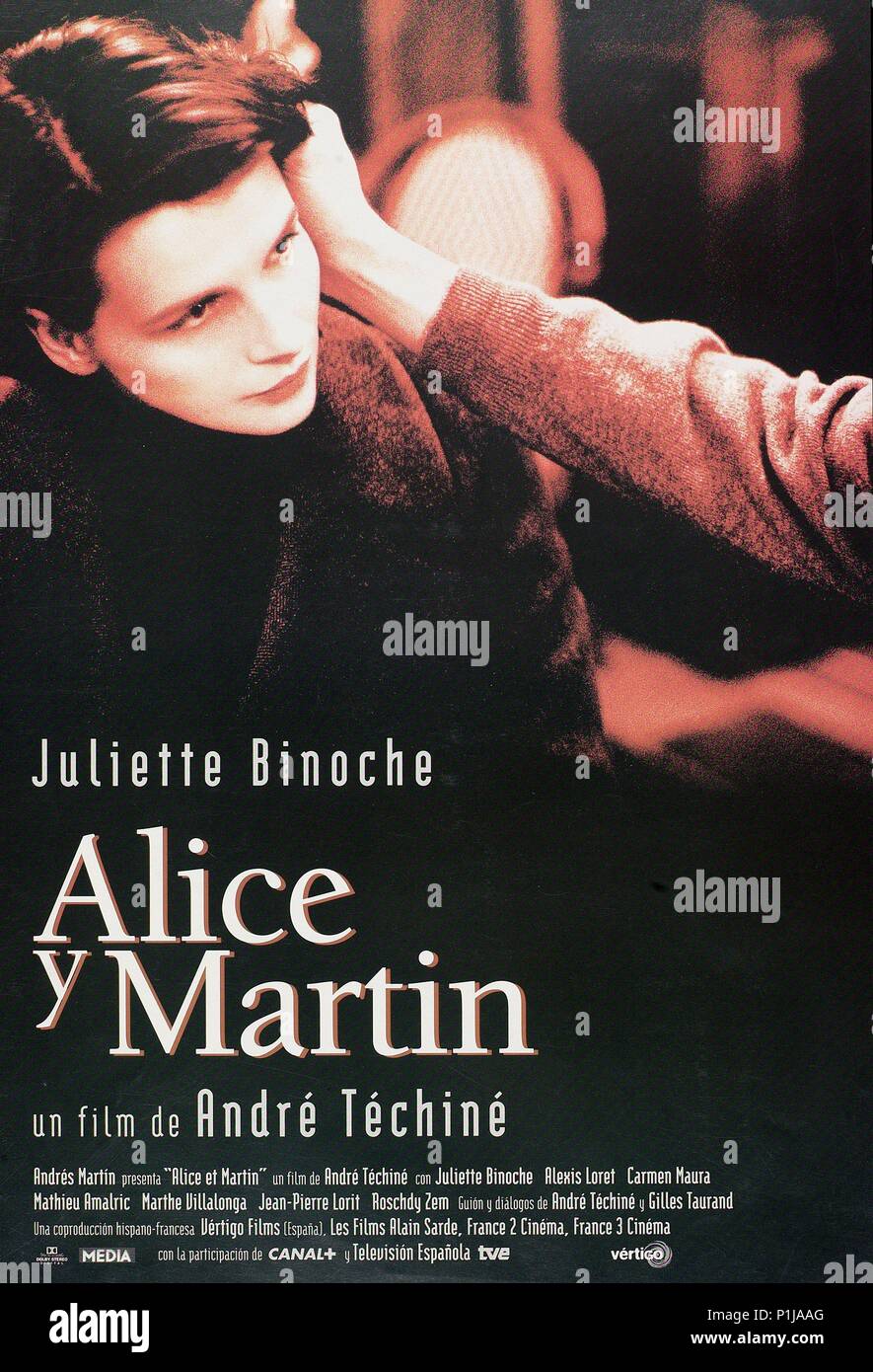 Original Film Title: ALICE ET MARTIN. English Title: ALICE AND MARTIN ...