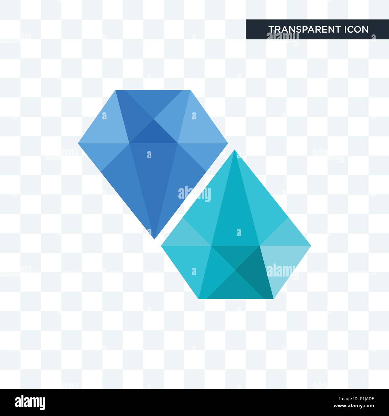 diamond vector icon isolated on transparent background, diamond logo ...