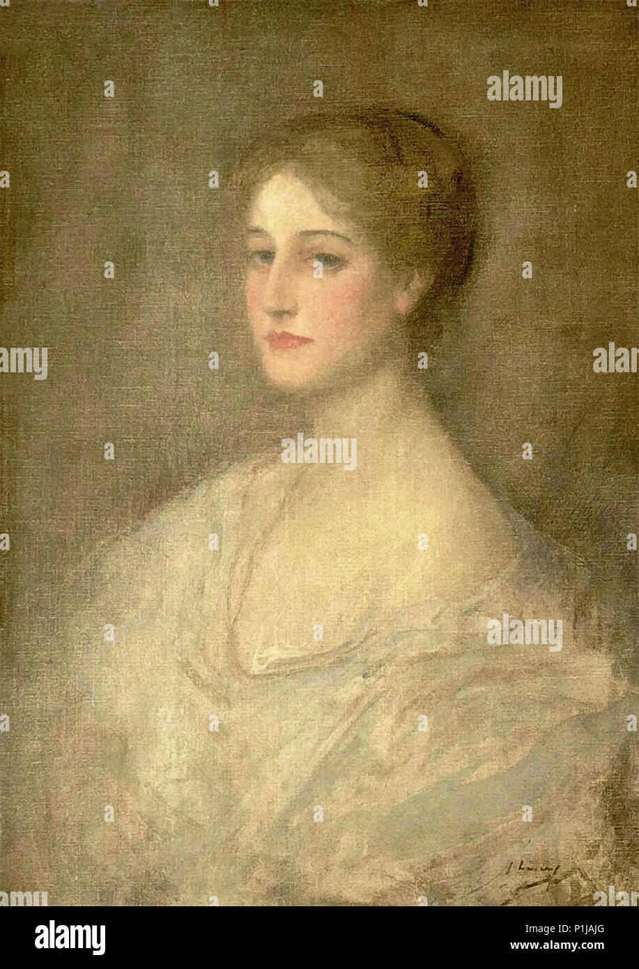 Lavery Sir John - Portrait of Nora Johnson Stock Photo - Alamy