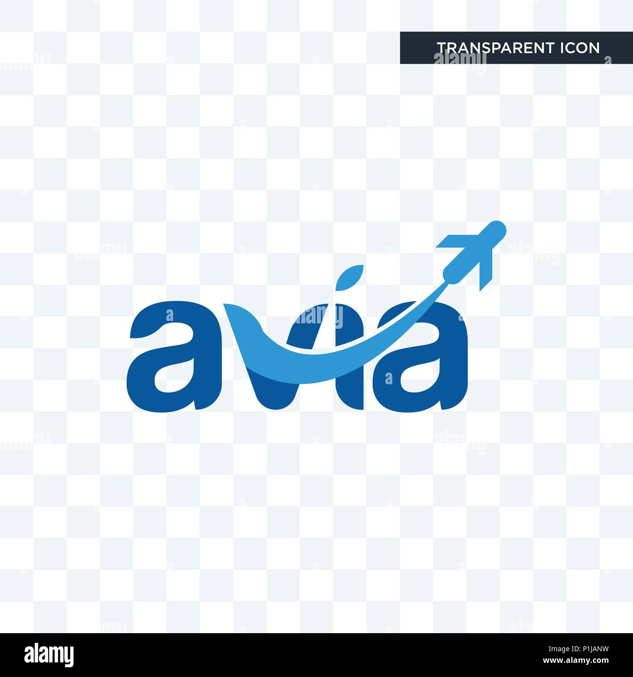 avia vector icon isolated on transparent background, avia logo concept ...