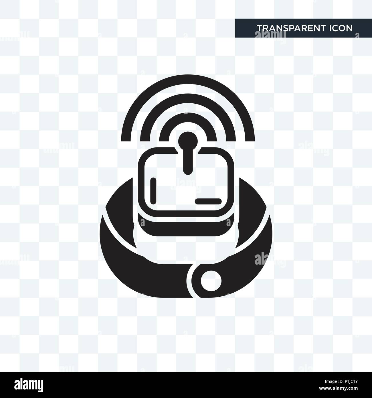 Smartwatch vector icon isolated on transparent background, Smartwatch ...