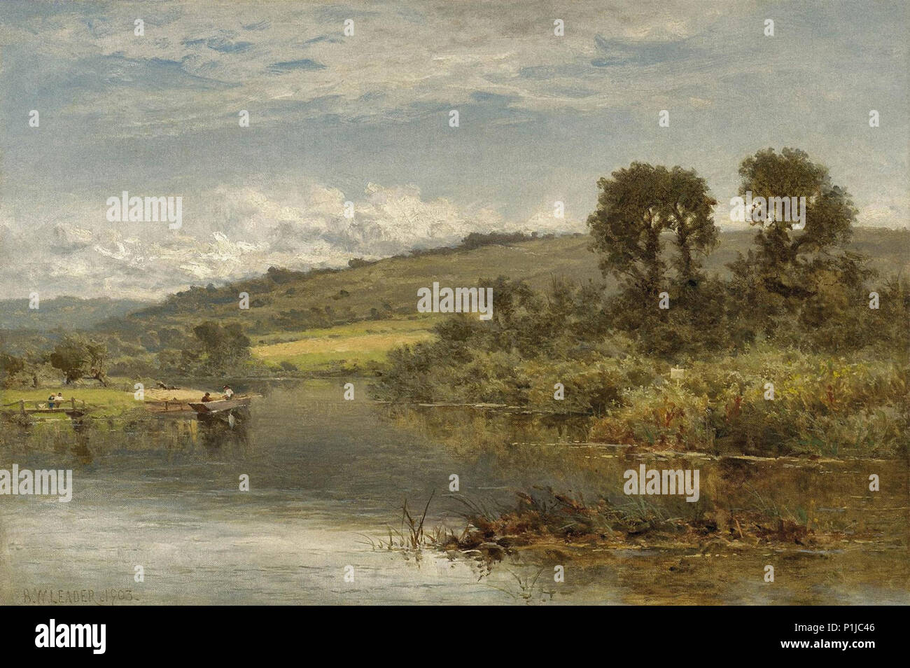 Leader Benjamin Williams - the Thames at Streatley 2 Stock Photo - Alamy