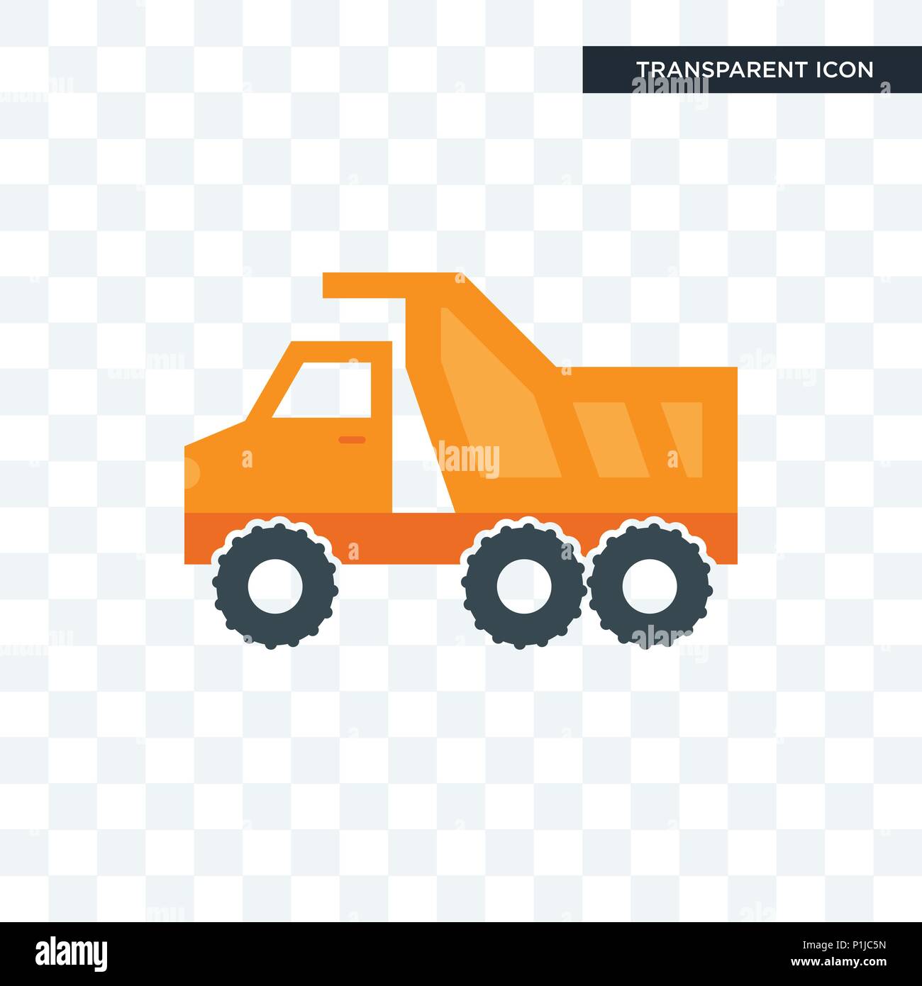 tipper vector icon isolated on transparent background, tipper logo ...