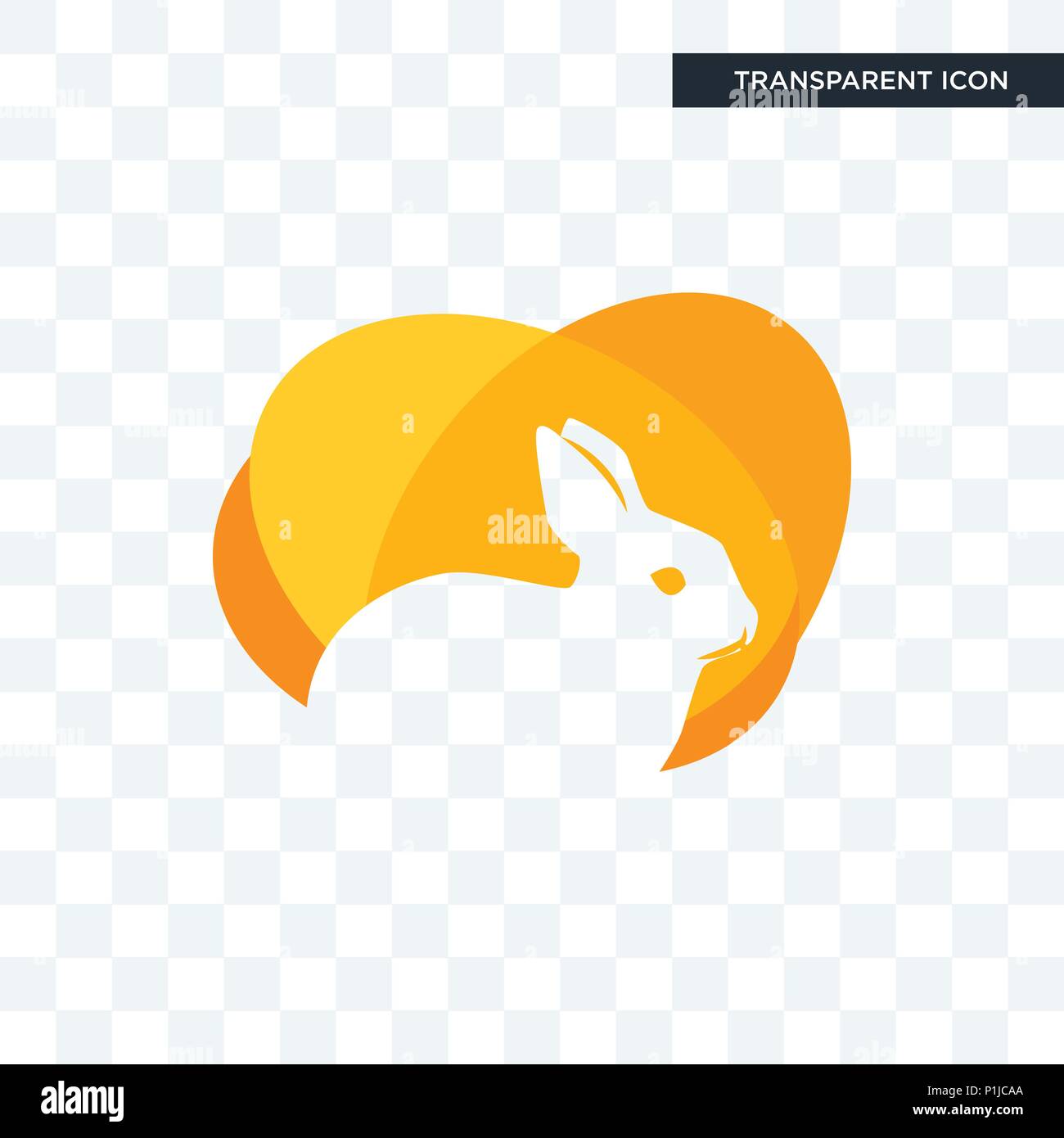 rabit vector icon isolated on transparent background, rabit logo ...