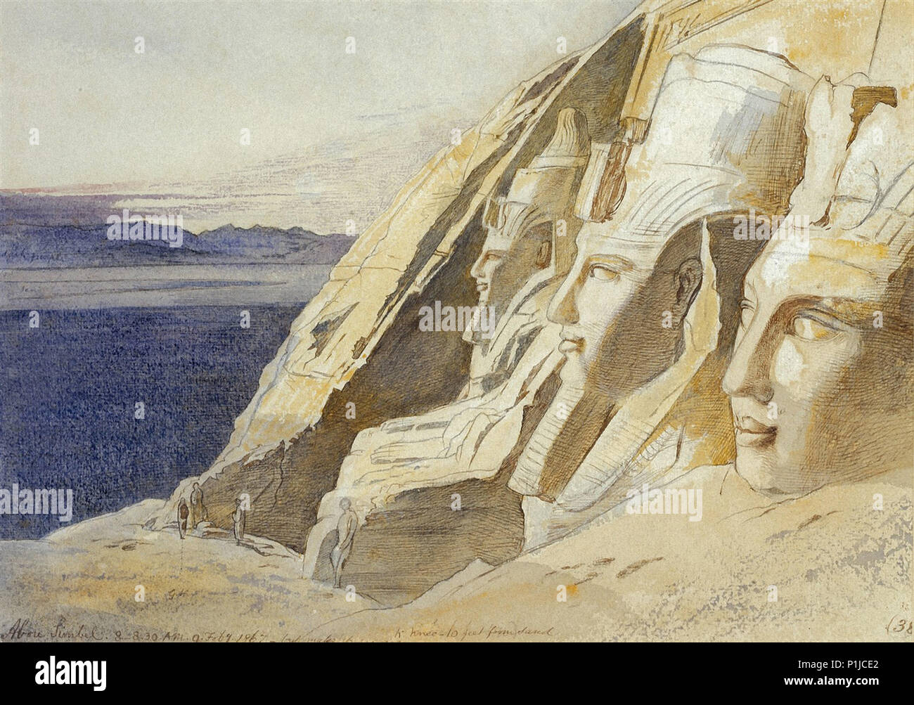 Lear Edward - Abu Simbel Egypt Stock Photo - Alamy
