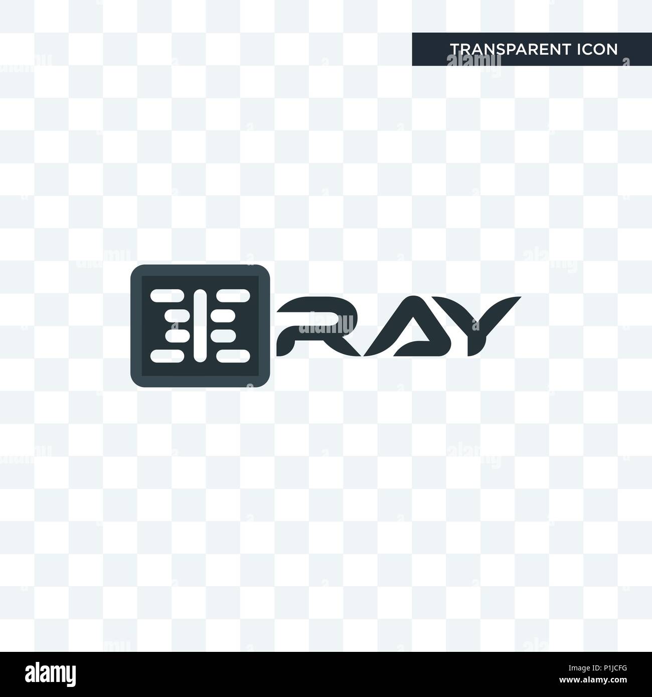 xray vector icon isolated on transparent background, xray logo concept ...