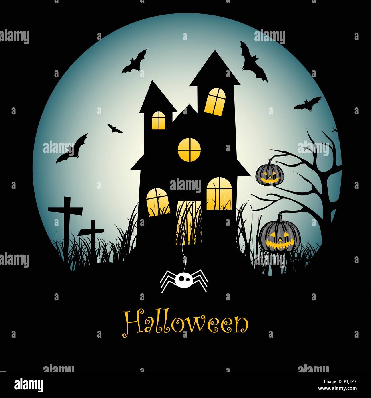 Halloween vampire at home Stock Vector Images - Alamy