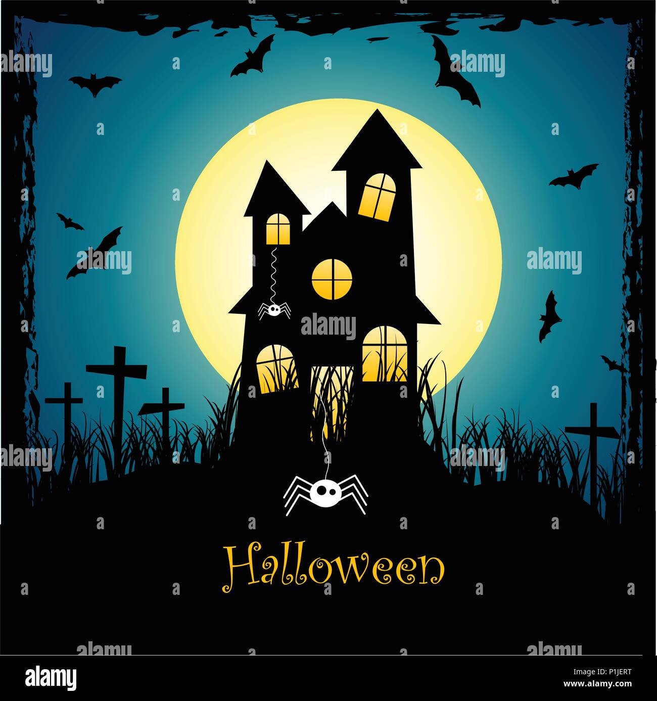 Halloween vampire at home Stock Vector Images - Alamy