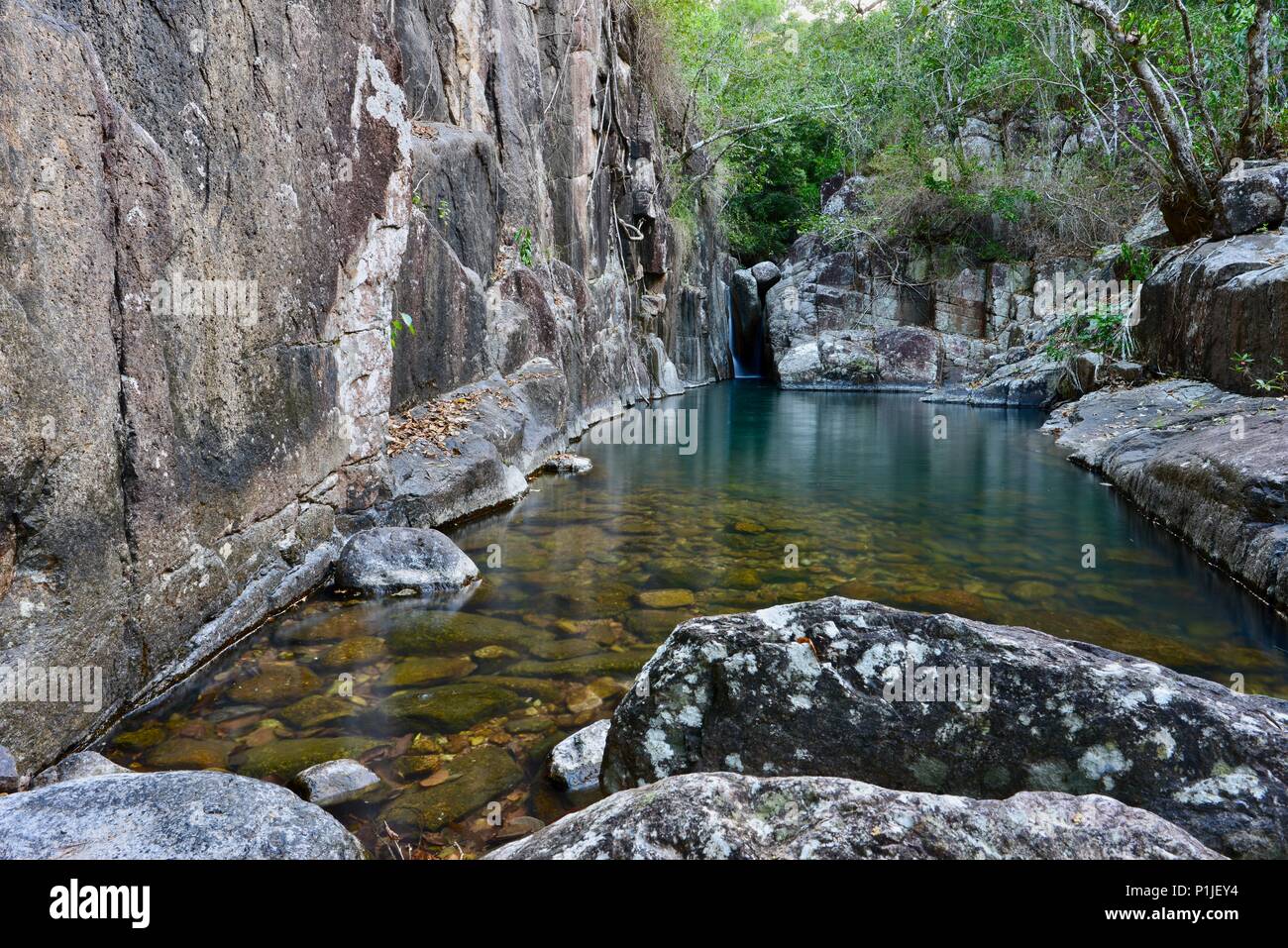 The natural tranquil beauty of Gorge falls, Paluma Range National Park ...