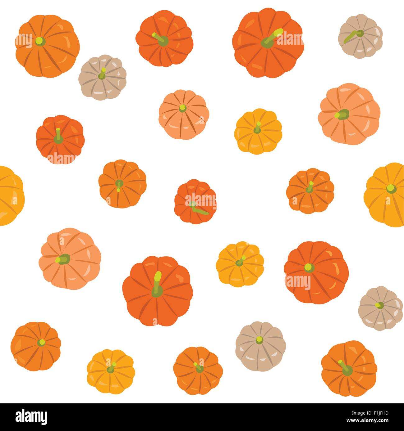 Pumpkins and flowers Stock Vector Images - Alamy