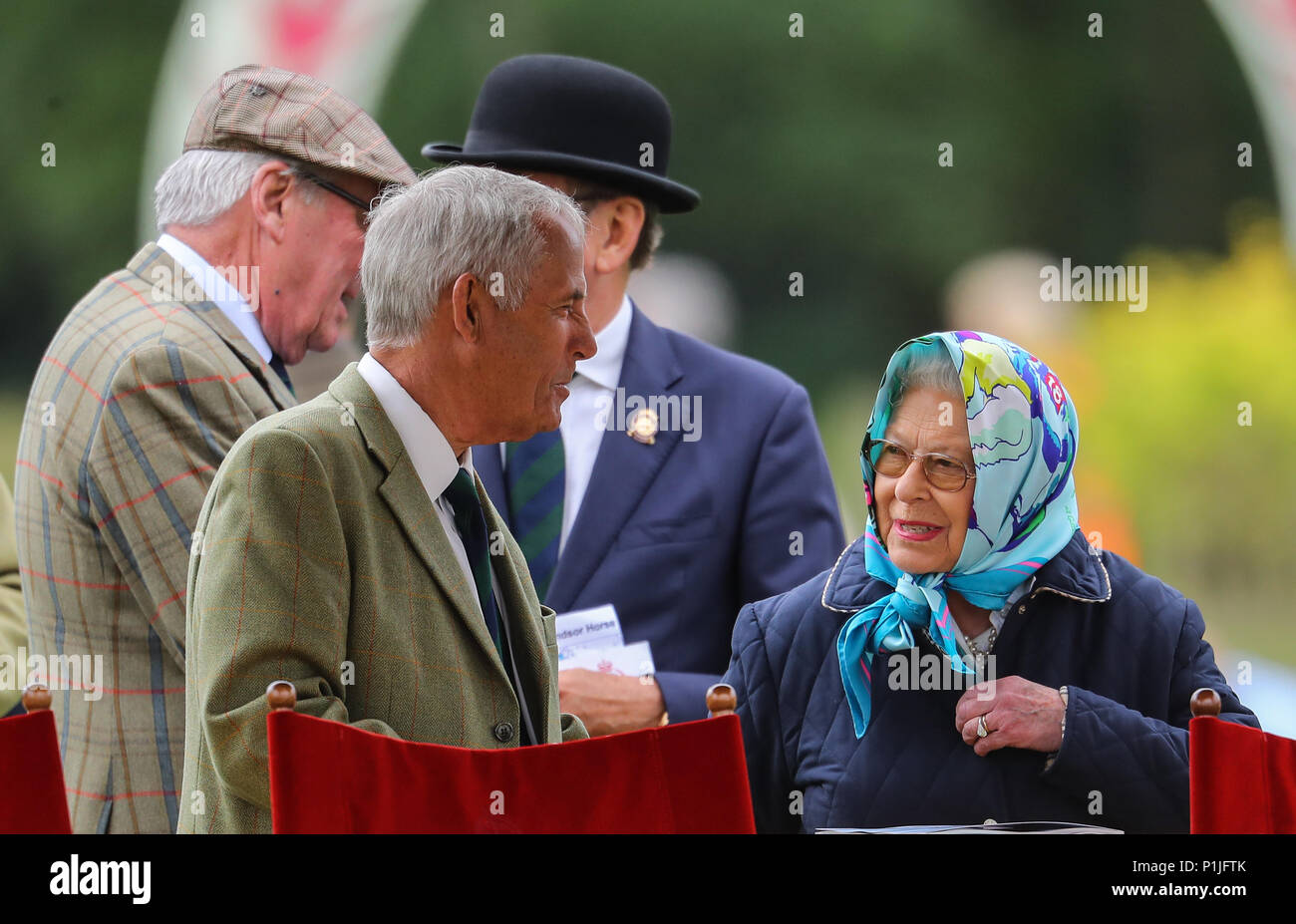 Royal Windsor Horse Show - Day 4 - Queen Elizabeth watches this morning ...