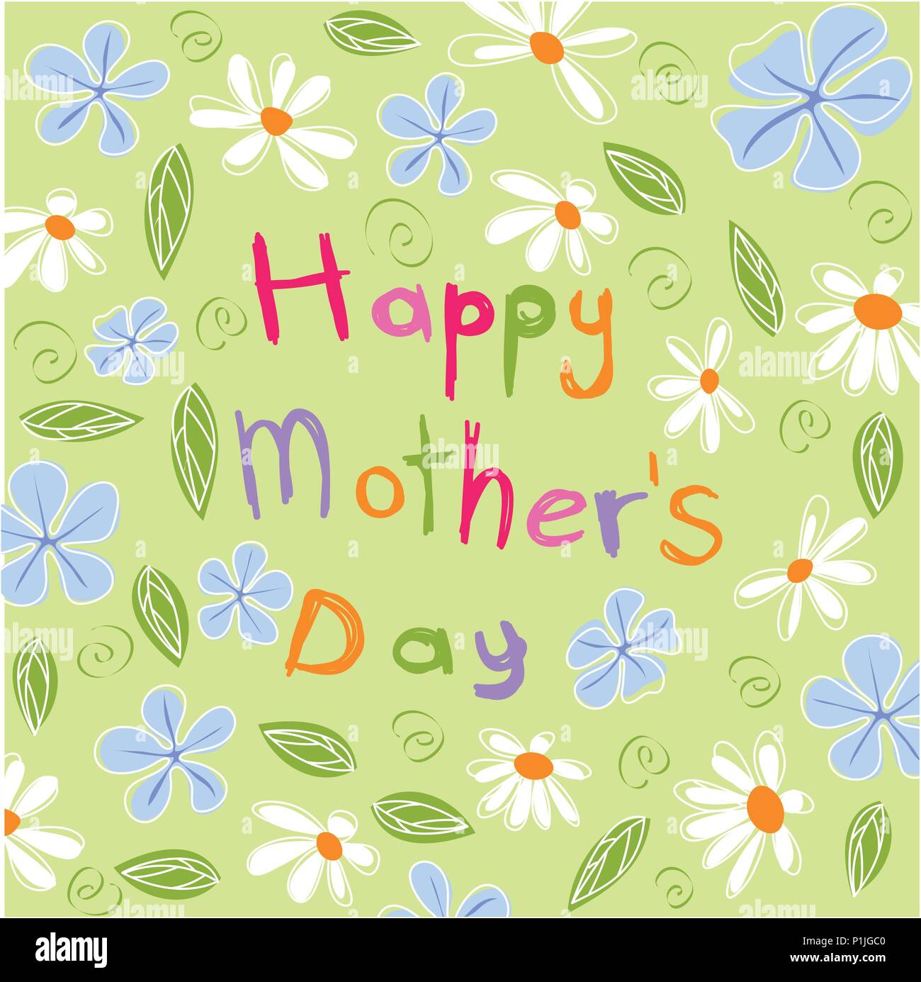 Happy Mother's Day postcard Stock Vector Image & Art - Alamy