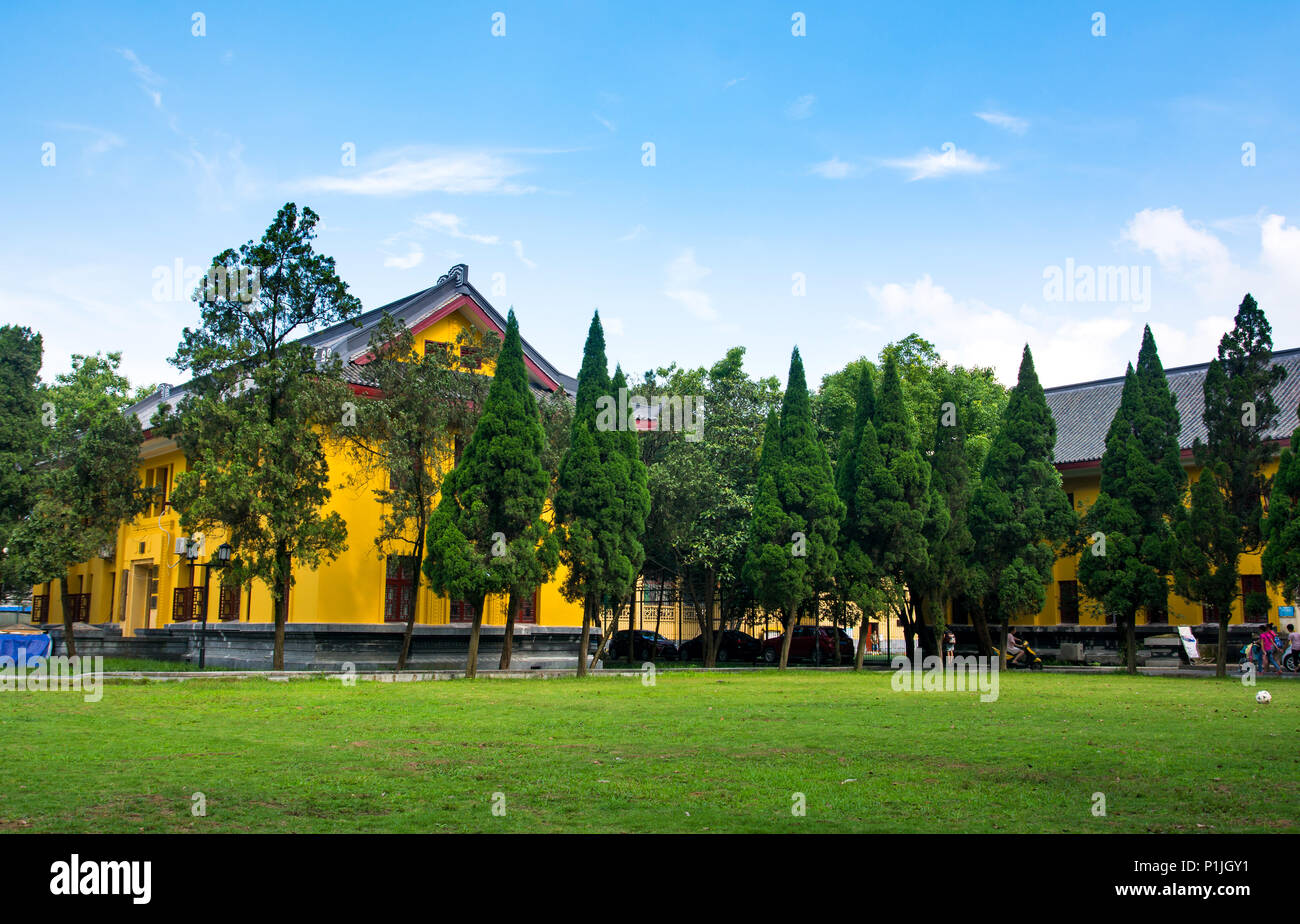 Scene of stunning view of Jingjiang Princes Palace in Guilin, China ...