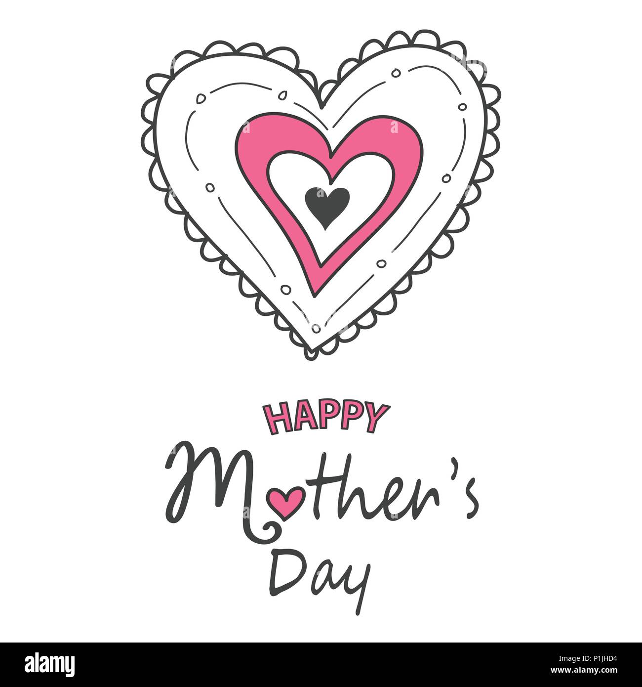 Happy Mothers Day Card Stock Vector Image And Art Alamy