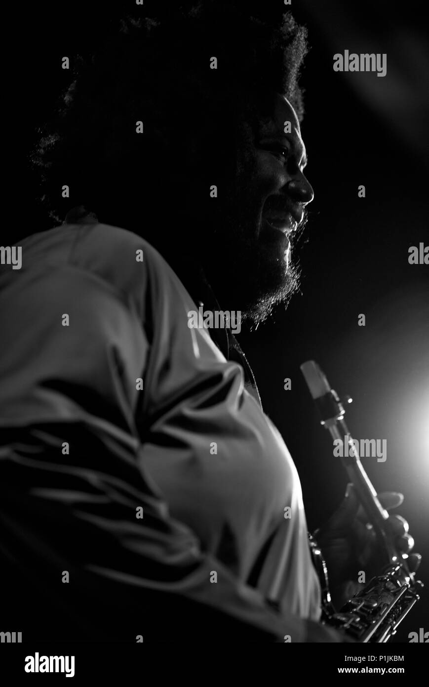 Kamasi Washington, 2018. Artist: Alan John Ainsworth Stock Photo - Alamy