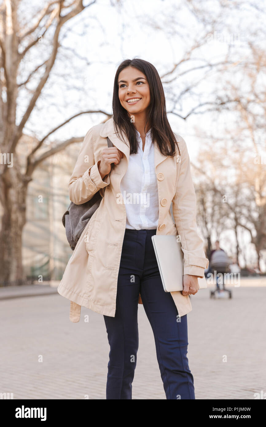 Woman Carrying Laptop Bag High Resolution Stock Photography and Images ...