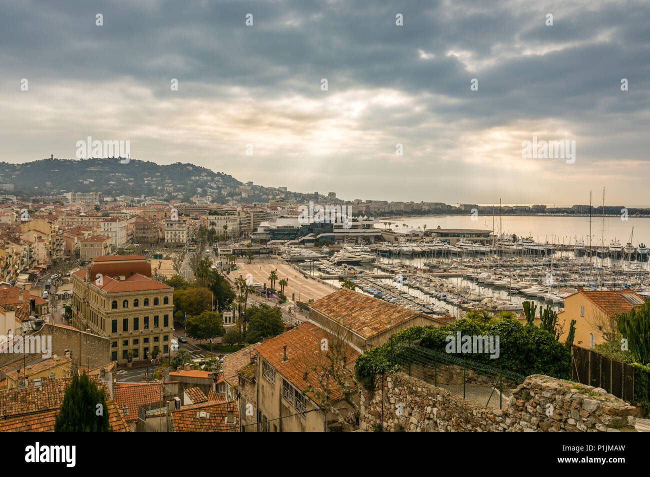 Panoramic view on Cannes, France Stock Photo - Alamy