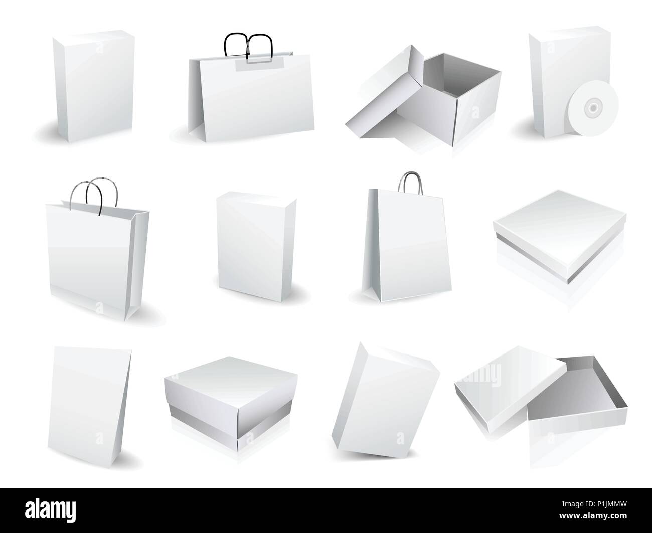 Shopping bags and boxes Stock Vector Image & Art - Alamy