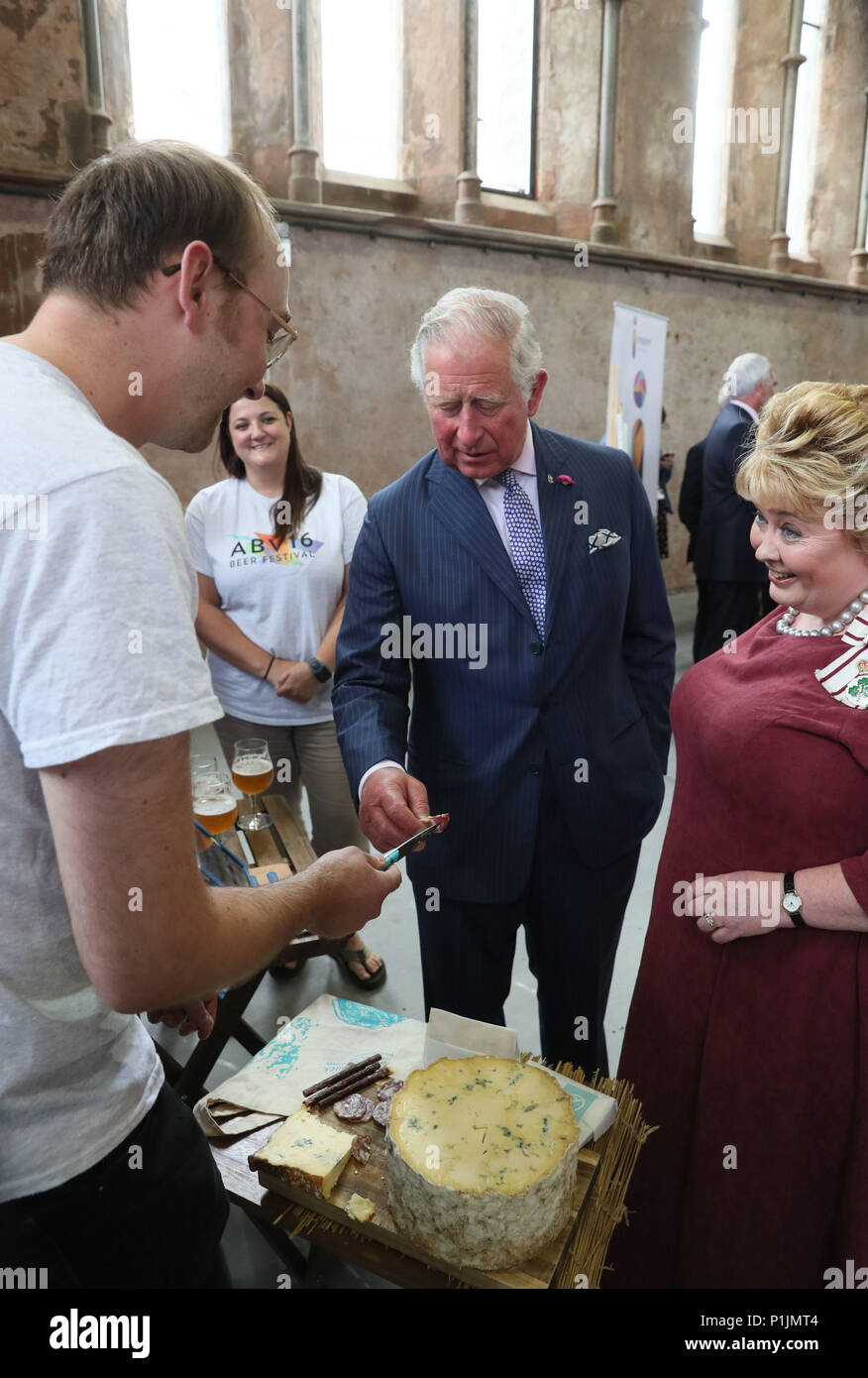 The Prince of Wales and Fionnuala Jay-O'Boyle, founder of the Belfast ...
