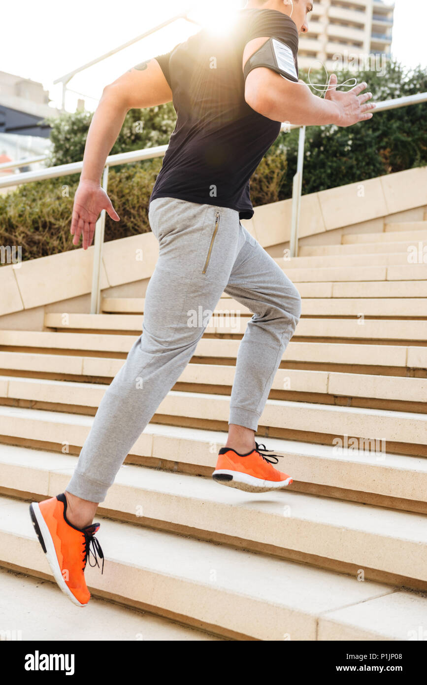 Running on steps hi-res stock photography and images - Alamy
