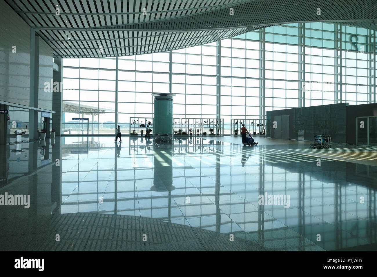 Interior of terminal 2 at Incheon International Airport sometimes ...