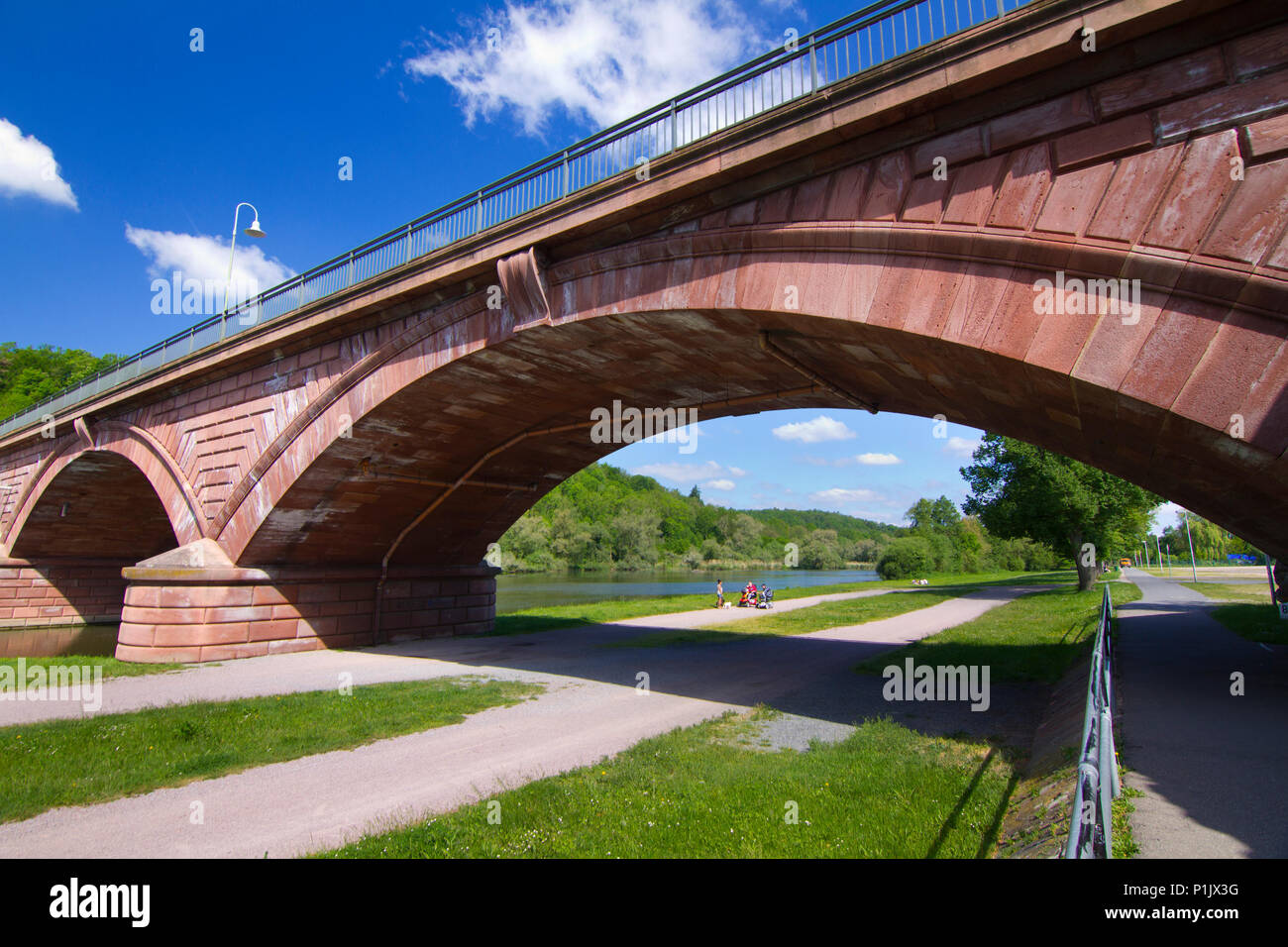 Federal Republic of Germany, Bavaria, Marktheidenfeld, Old Main Bridge ...
