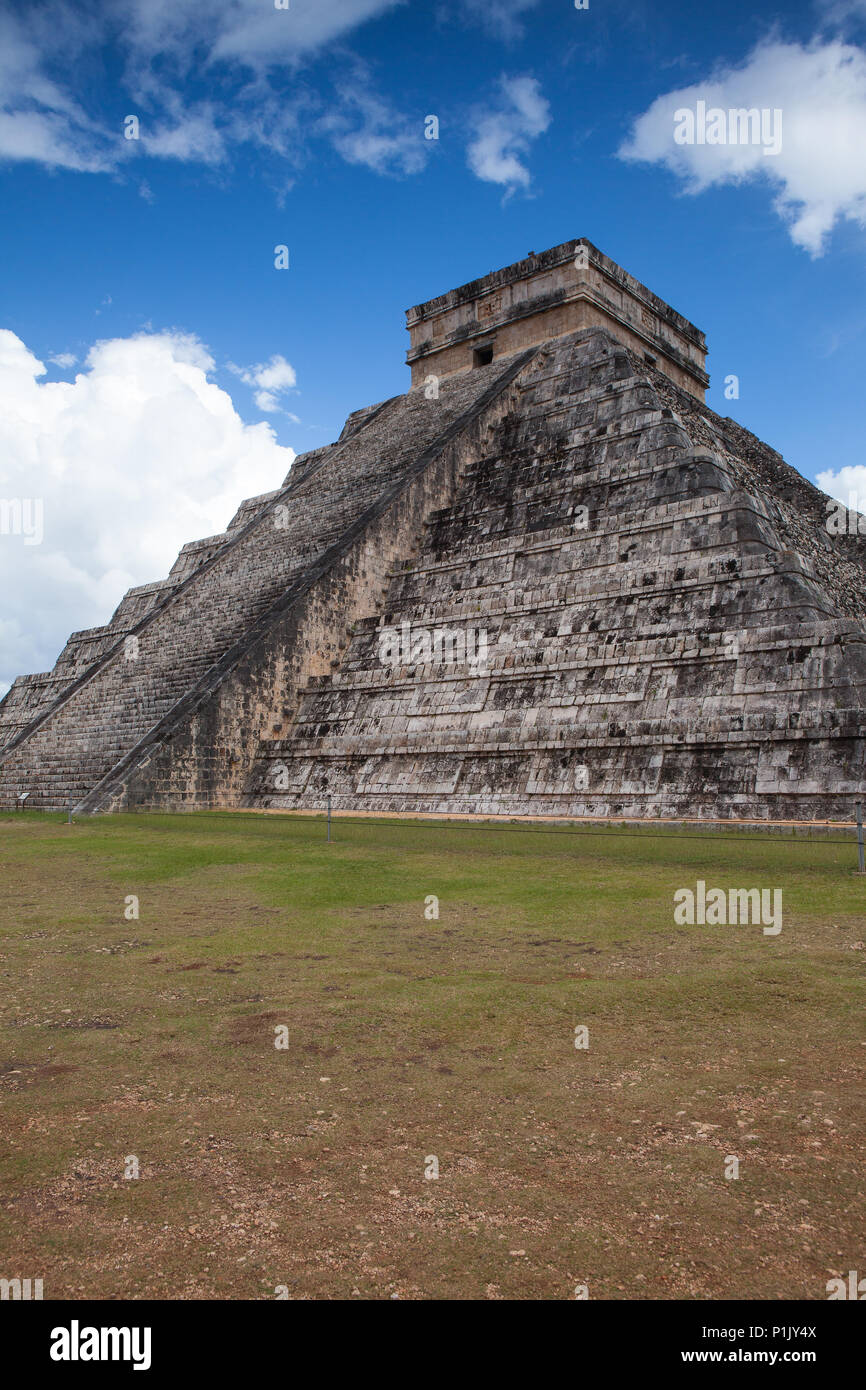 Majestic ruins in Chichen Itza,Mexico.Chichen Itza is a complex of ...