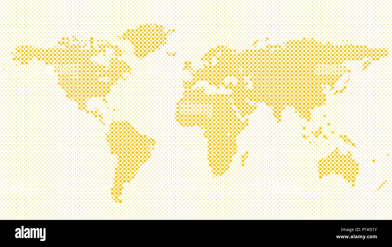Stylized dot pattern map hi-res stock photography and images - Alamy