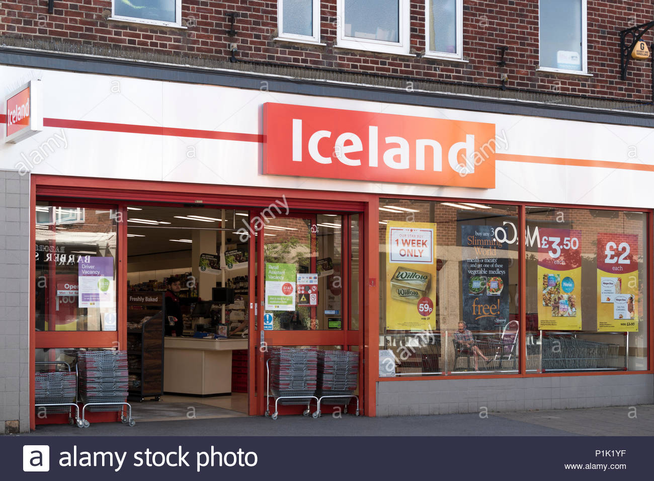 Iceland Food Retailer Exterior Shop High Resolution Stock Photography ...