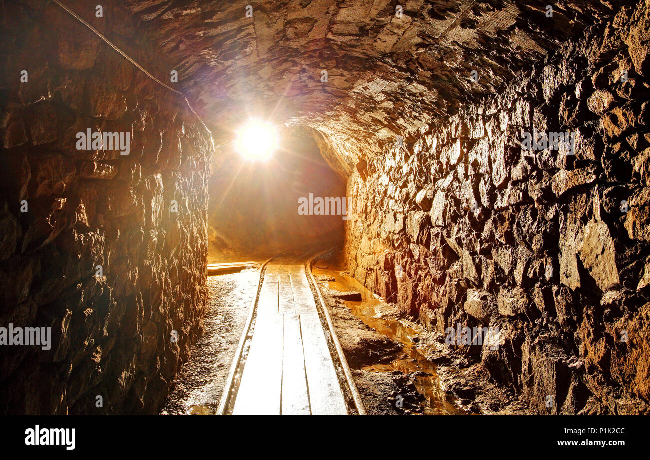 Underground mining tunnel entrance hi-res stock photography and images ...