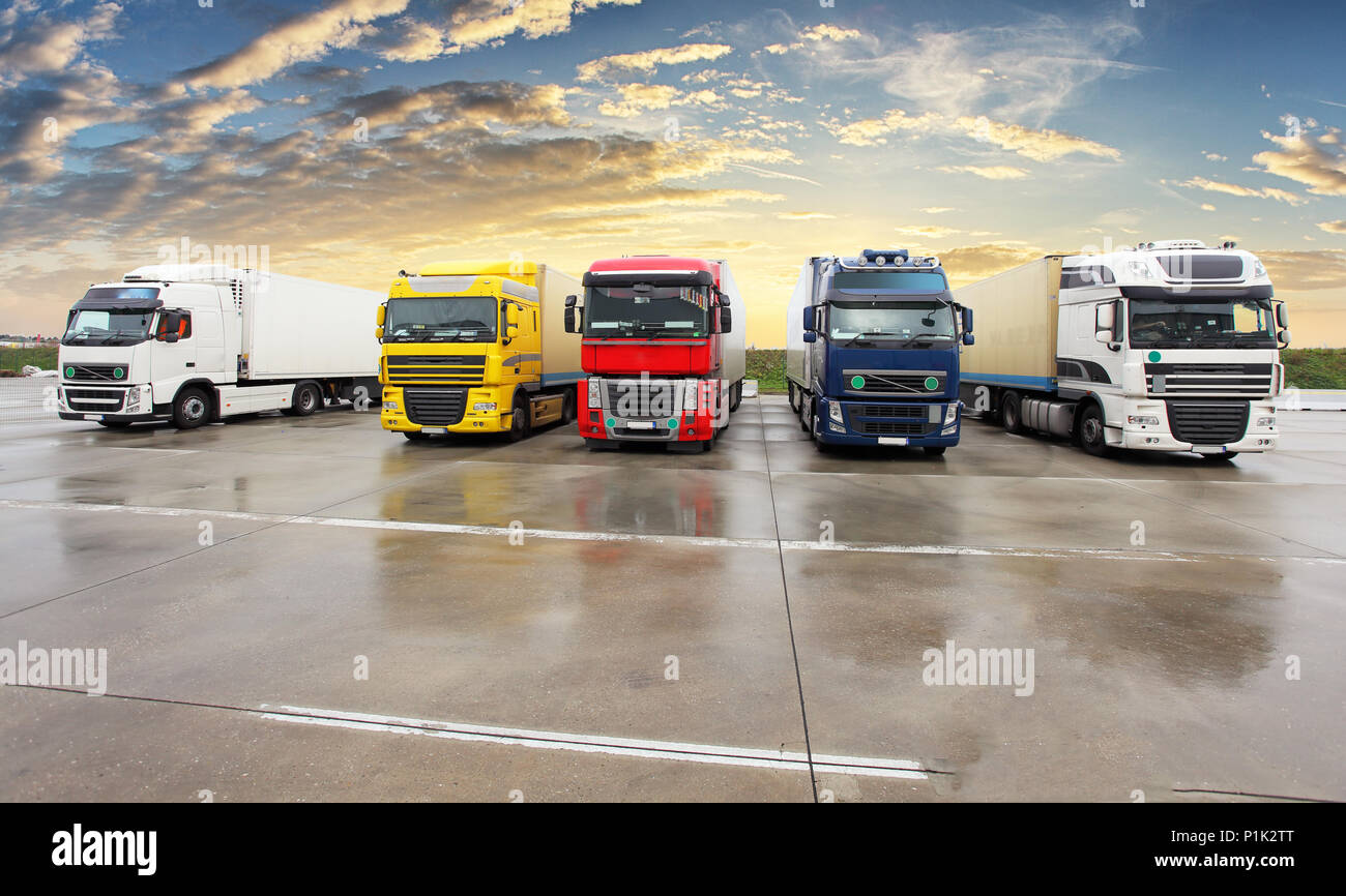 Cargo trucking transportation hi-res stock photography and images - Alamy