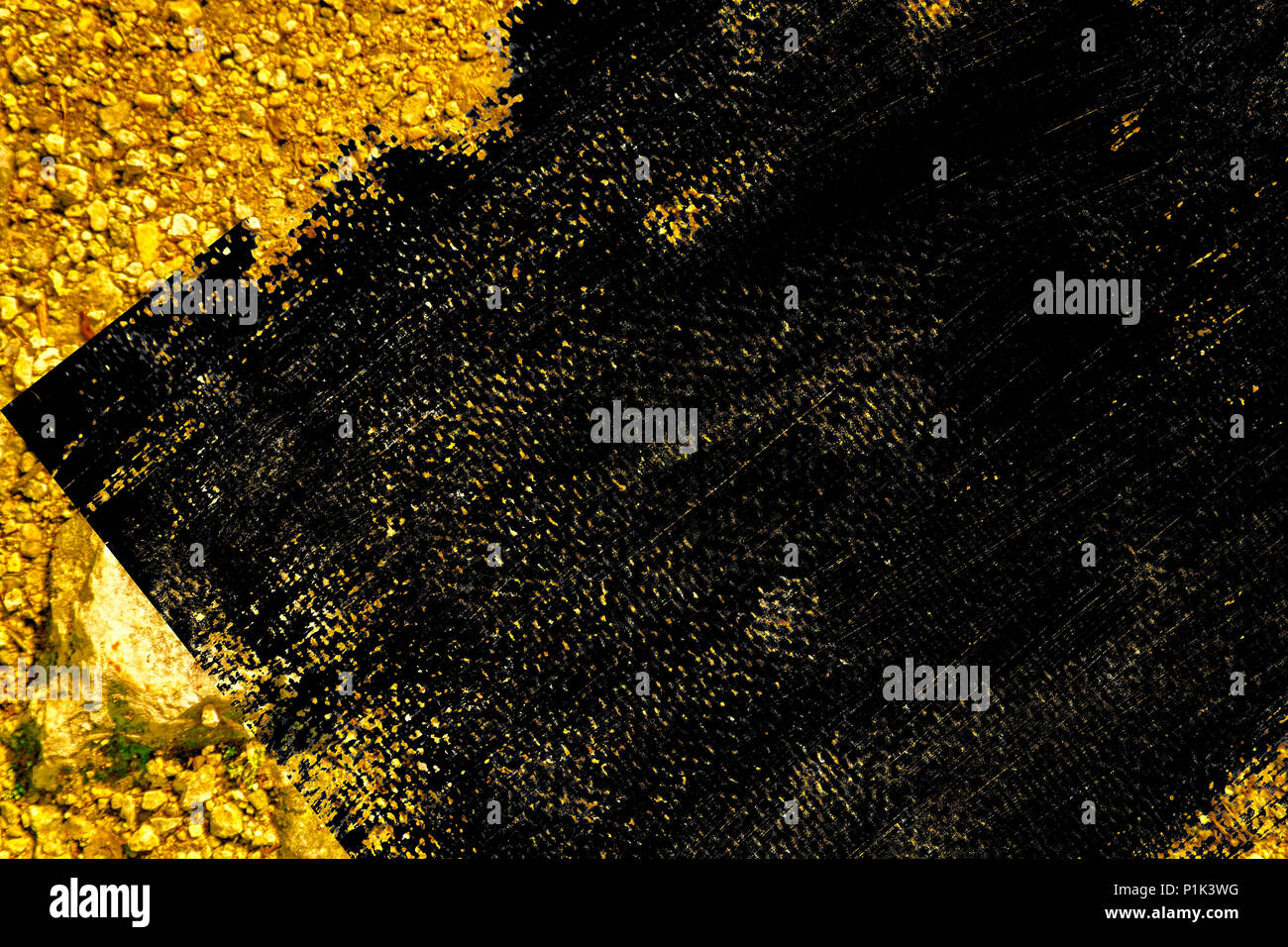 Grunge Ultra yellow Ground like on Mars, land texture, sand surface ...