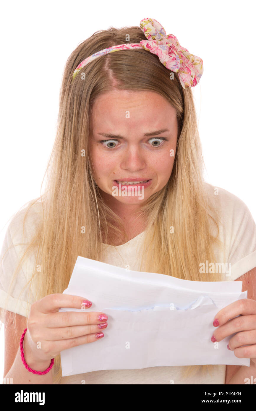 Bill reading letter invoice hi-res stock photography and images - Alamy