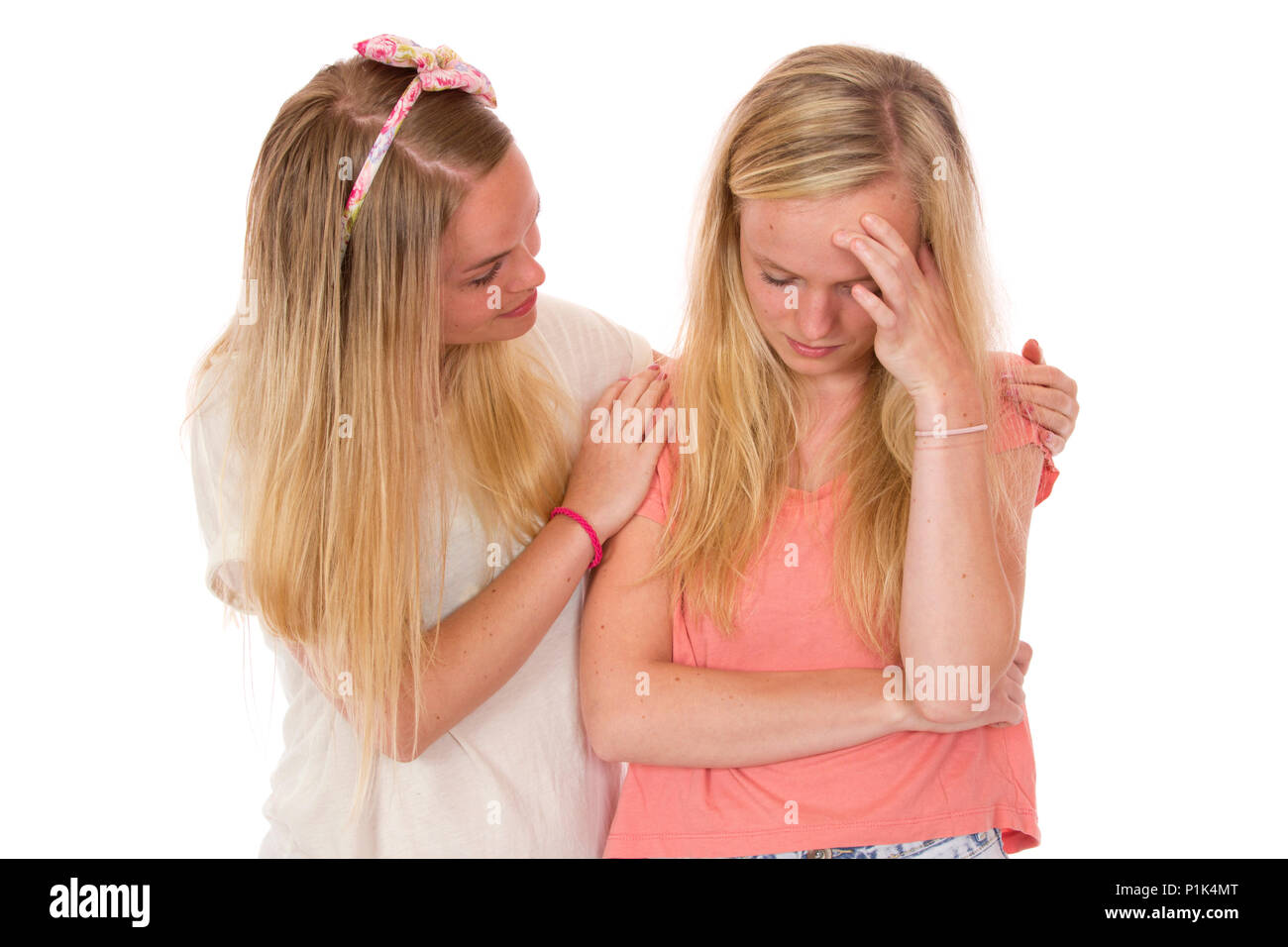 Consoling depressed hi-res stock photography and images - Alamy