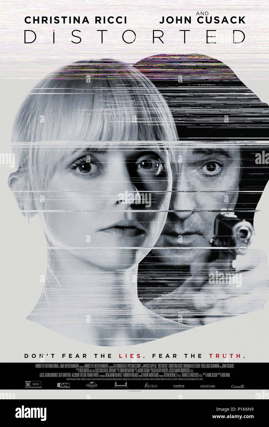 DISTORTED, US poster, from left: Christina Ricci, John Cusack, 2018 ...