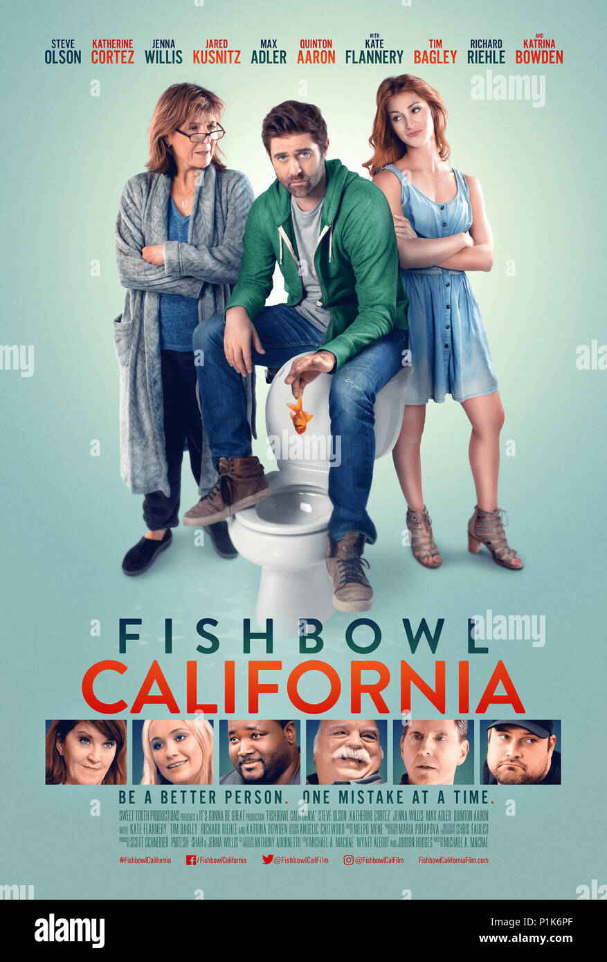 FISHBOWL CALIFORNIA, US poster, top, from left: Katherine Cortez, Steve ...