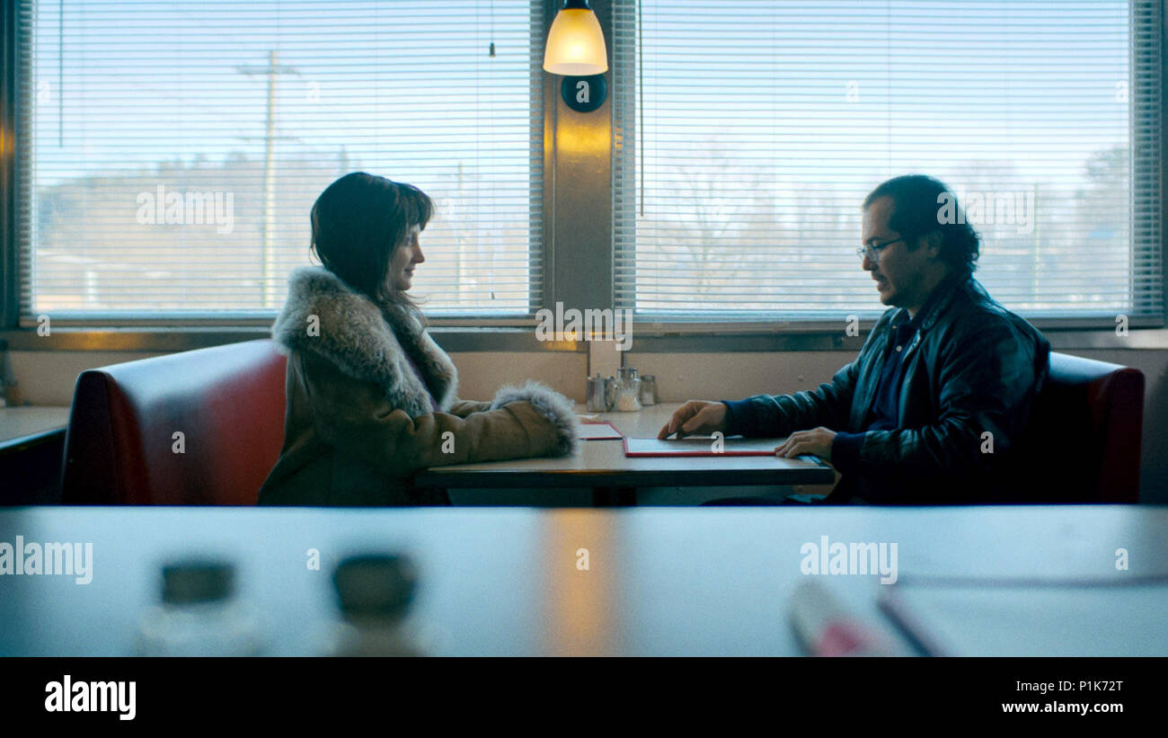 NANCY, from left: Andrea Riseborough, John Leguizamo, 2018. © Samuel ...