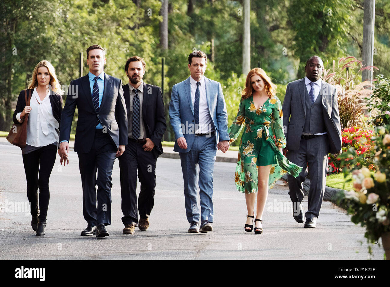 TAG, from left: Annabelle Wallis, Jon Hamm, Jake Johnson, Ed Helms ...