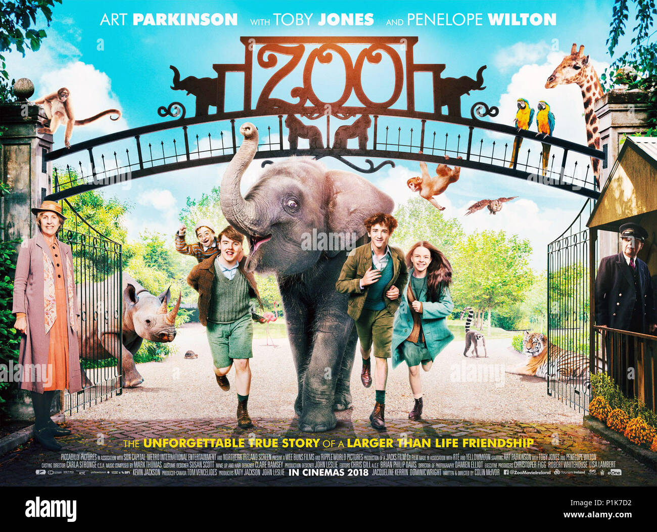 ZOO, Irish poster, from left: Penelope Wilton, James Stockdale, Ian O ...